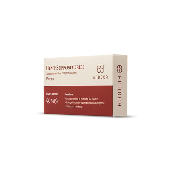 Endoca CBD - Endoca: CBD Hemp Suppositories Repair (10pcs * 50mg) - UK ...
